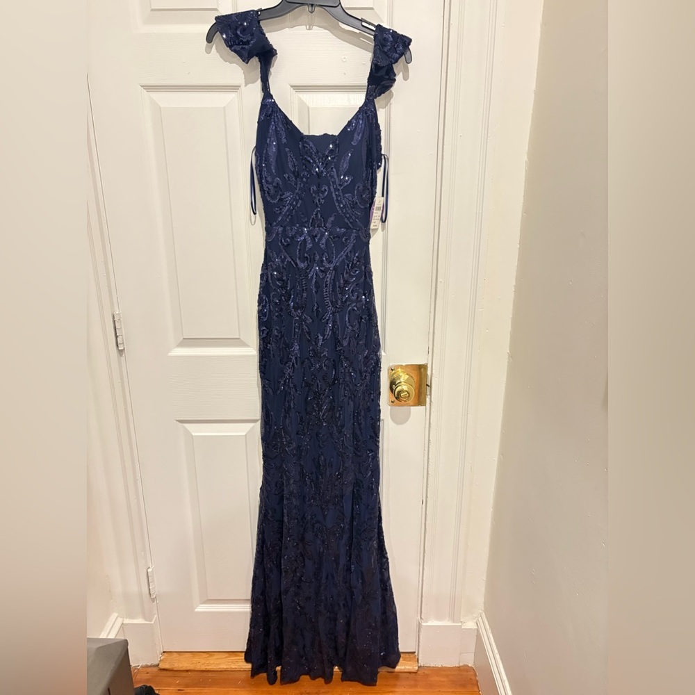 Windsor Midnight Blue Prom Dress - Gem